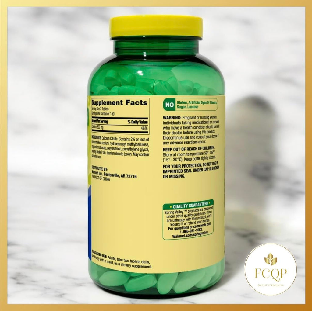 Calcium citrate for better absorption