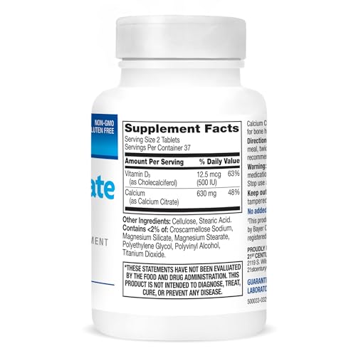 Calcium citrate for better absorption