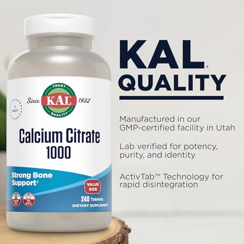 Calcium citrate for better absorption