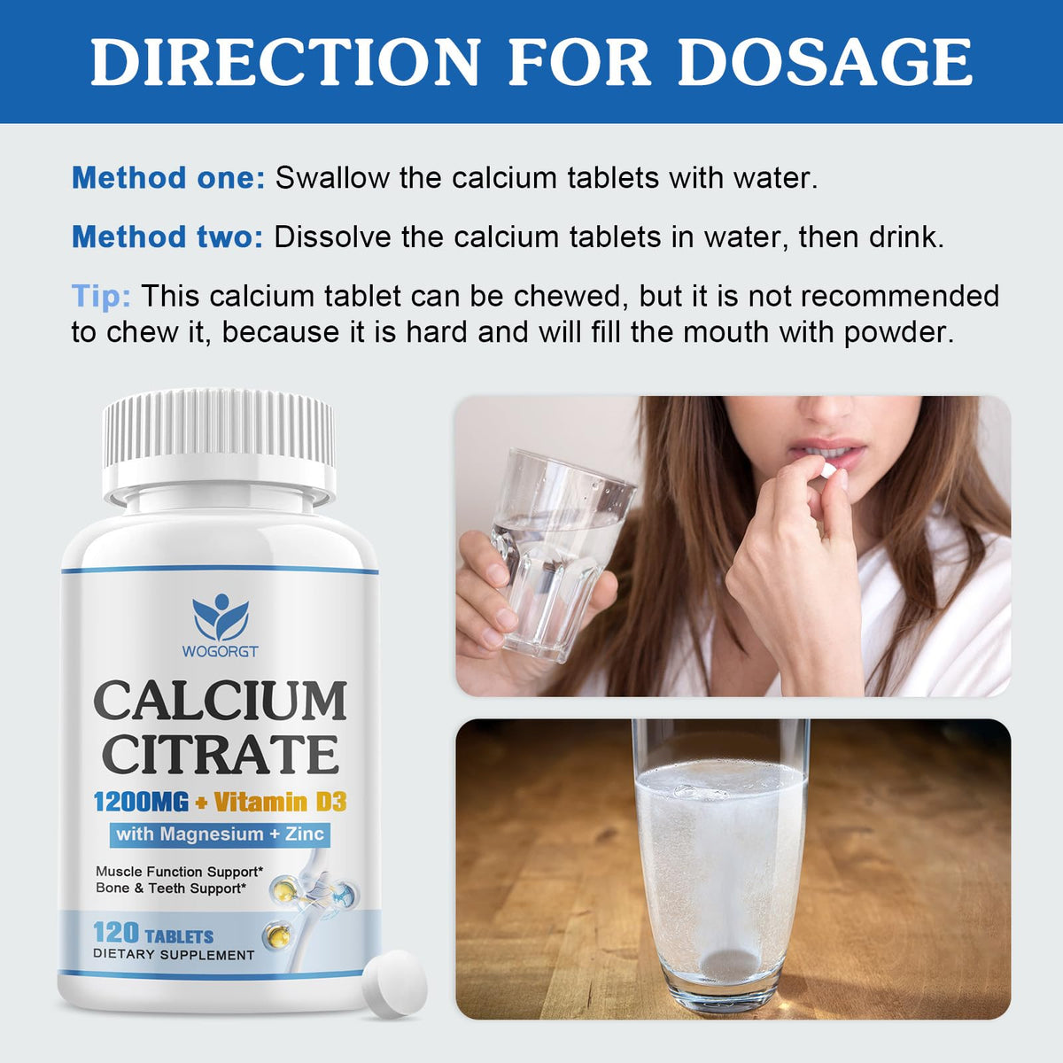 Calcium Citrate for better absorption