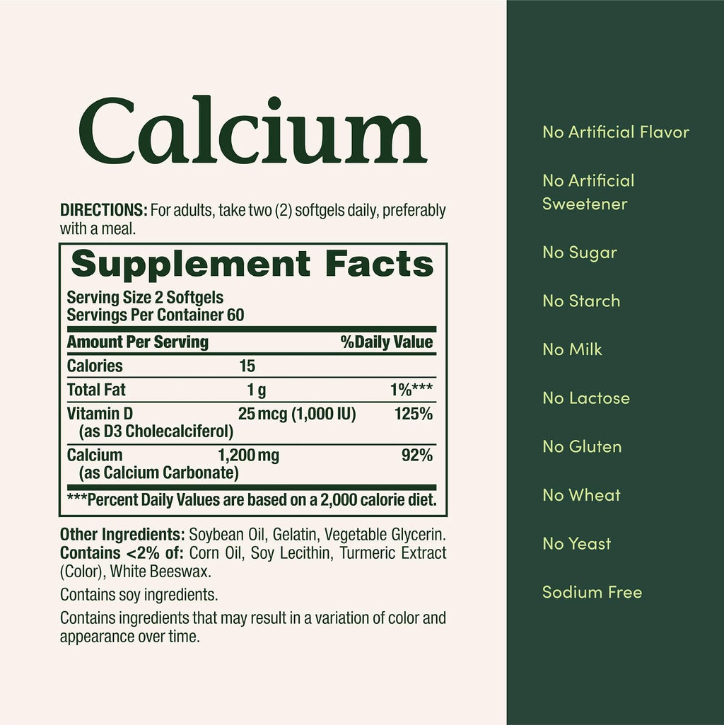 Calcium citrate for better absorption
