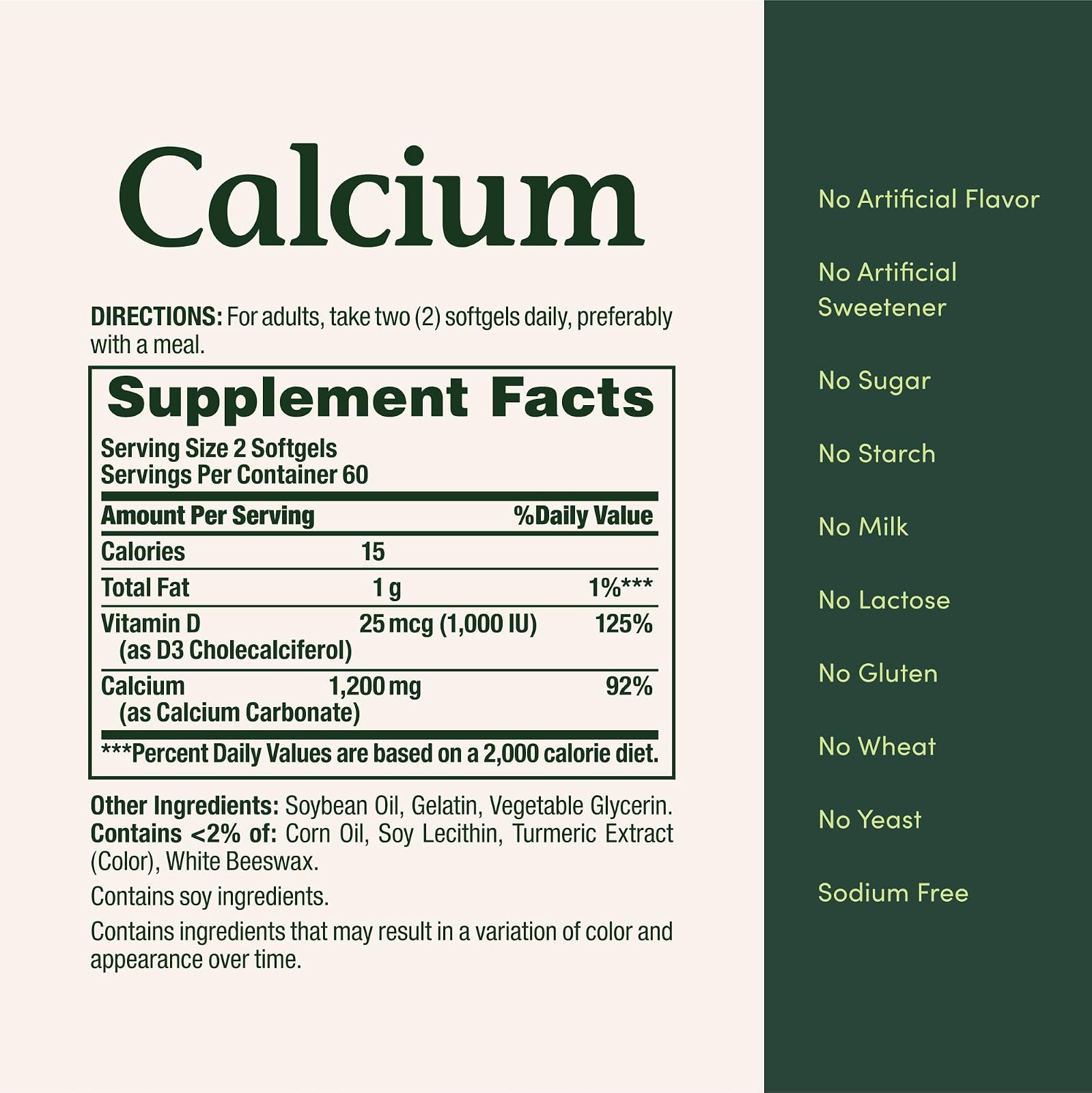 Calcium citrate for better absorption