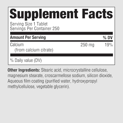 Calcium citrate for dental support