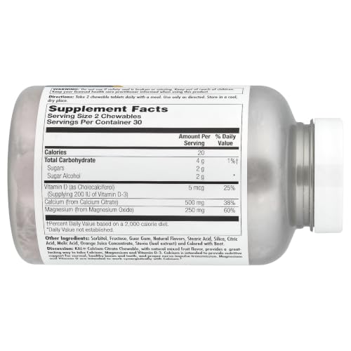 Calcium citrate for enhanced bone density