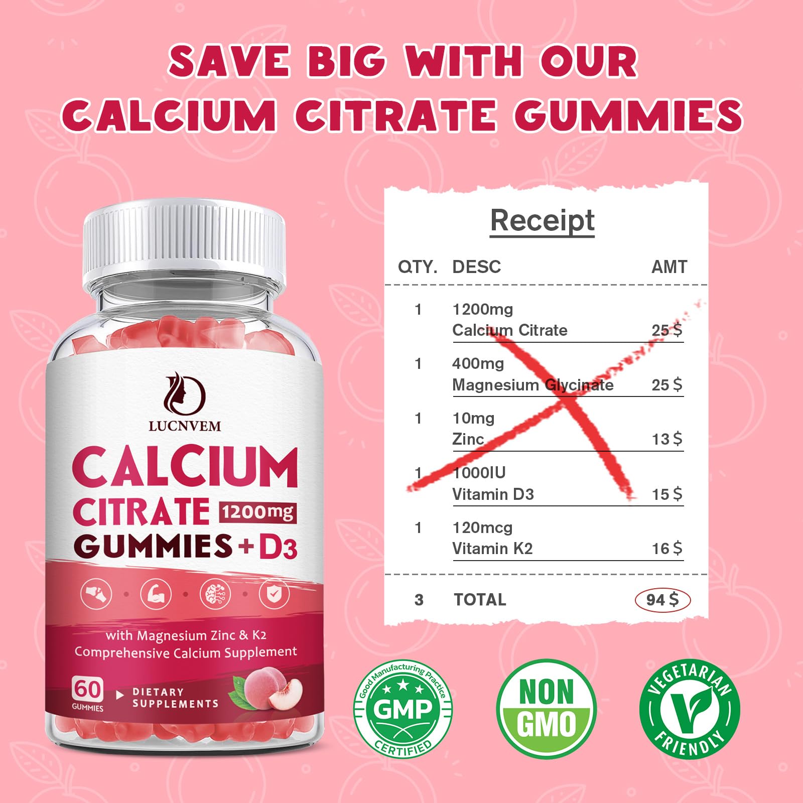 calcium citrate for improved bone density