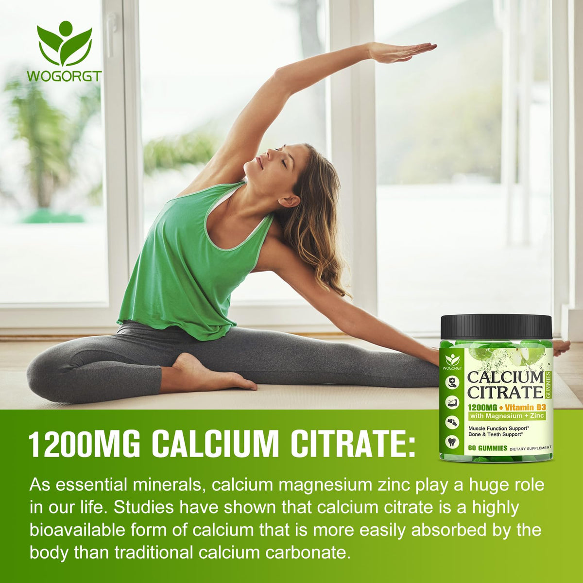 calcium citrate for improved bone density