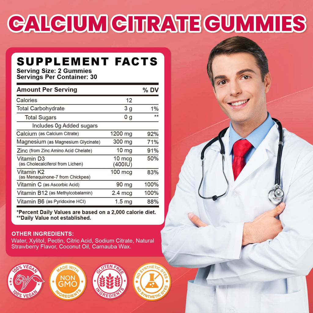 calcium citrate for improved bone density