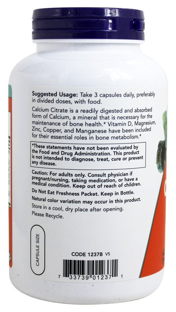 calcium citrate for improved mineral absorption