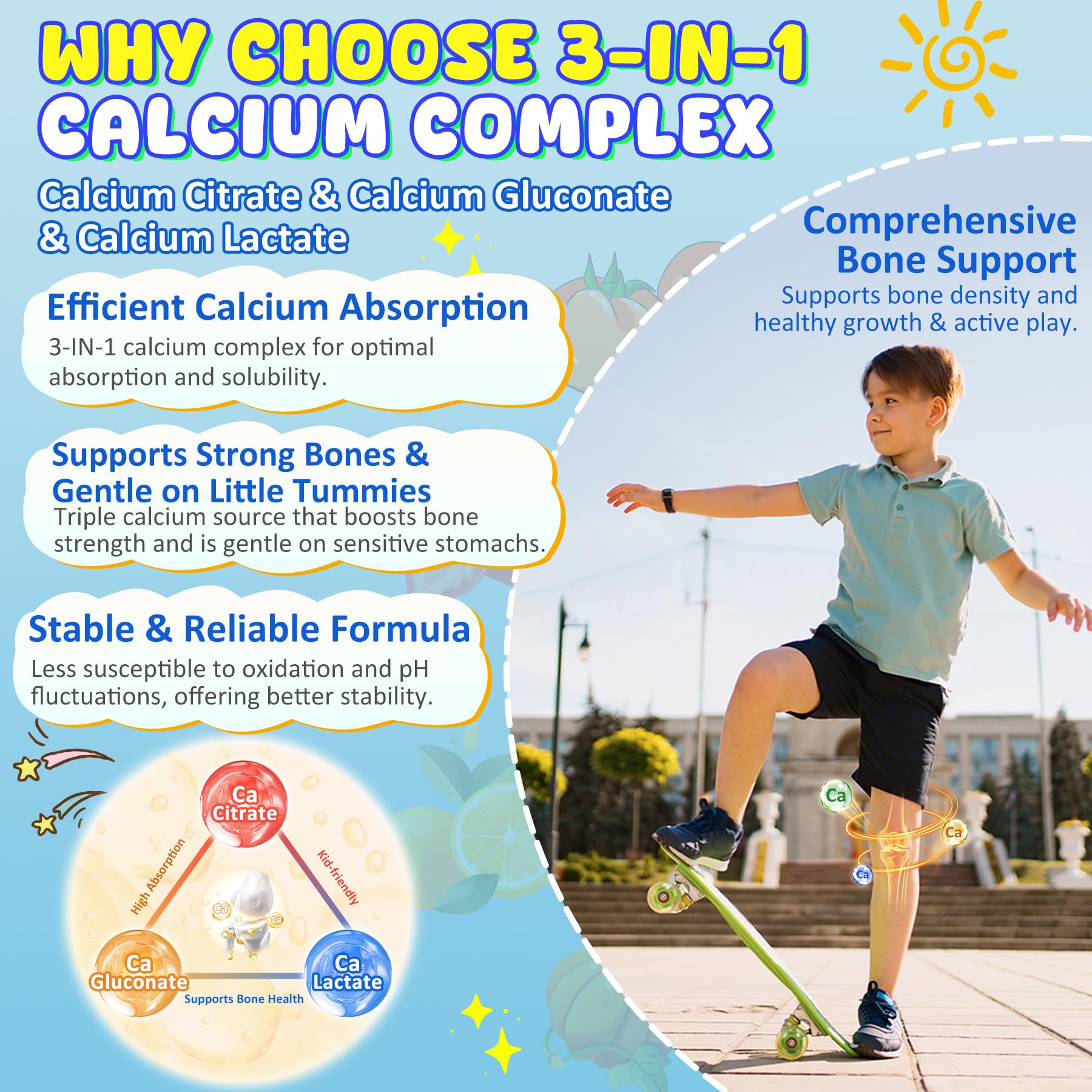 Calcium citrate for kids aged 4 and up