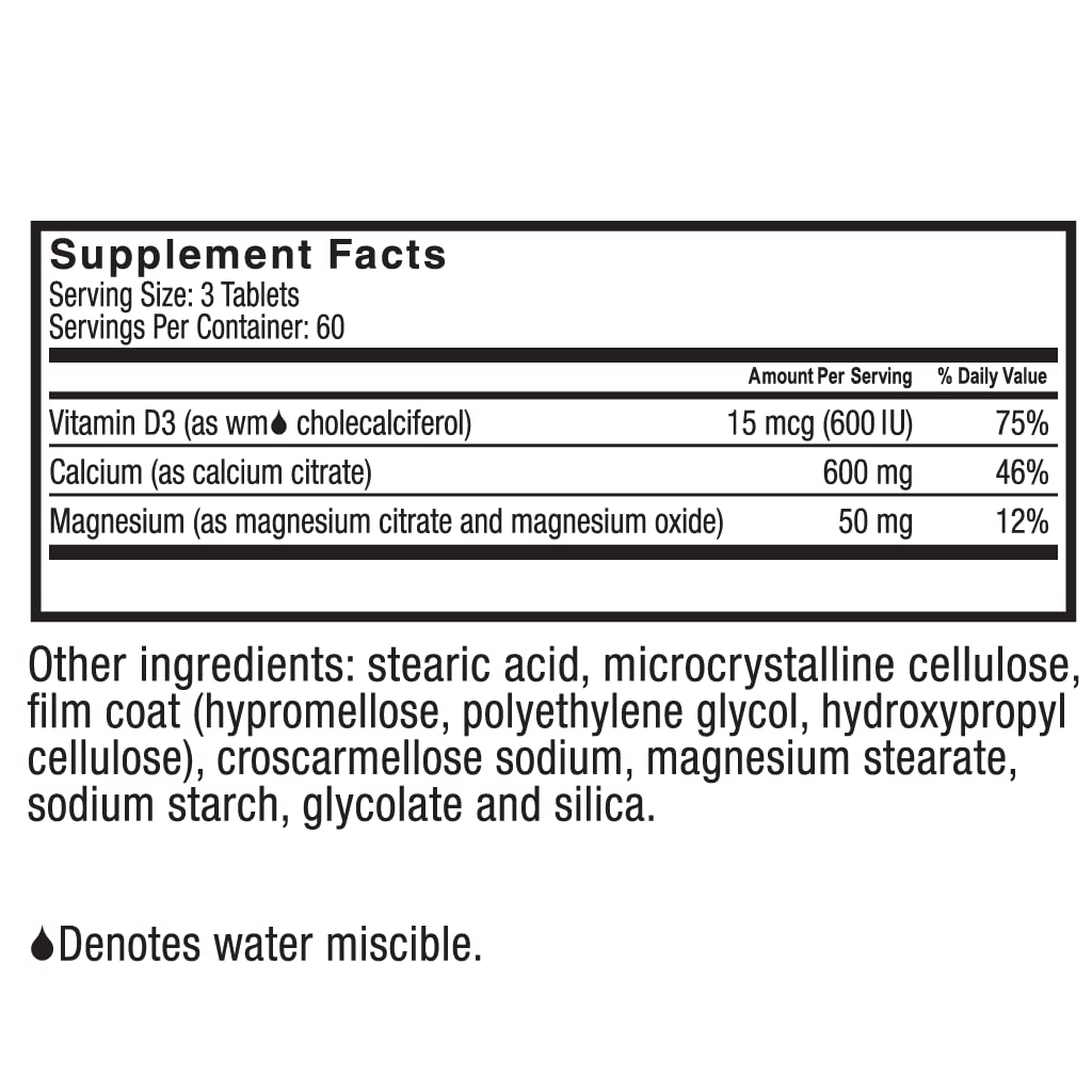 calcium citrate for optimal bone support