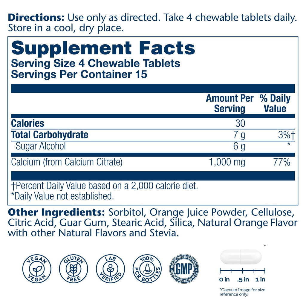 calcium citrate for strong bones
