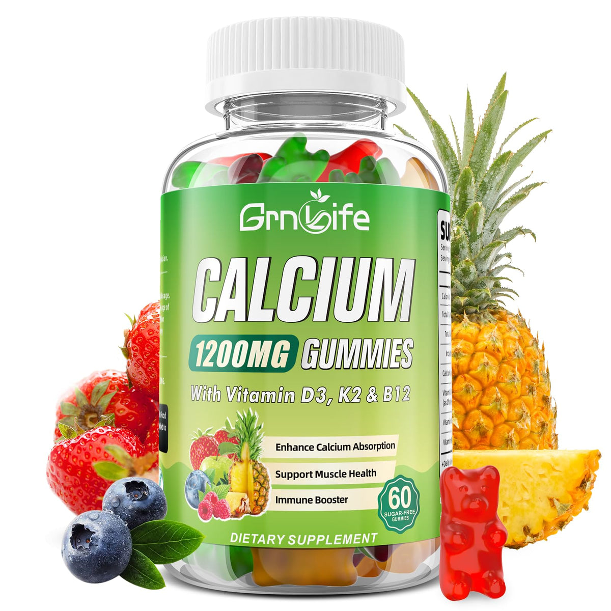 Calcium citrate gummies for bone health