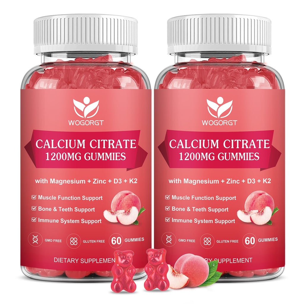 Calcium citrate gummies for bone health