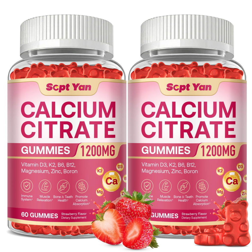 Calcium citrate gummies for bone health