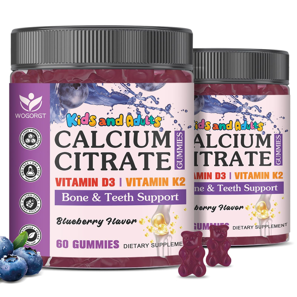 Calcium citrate gummies for bone health