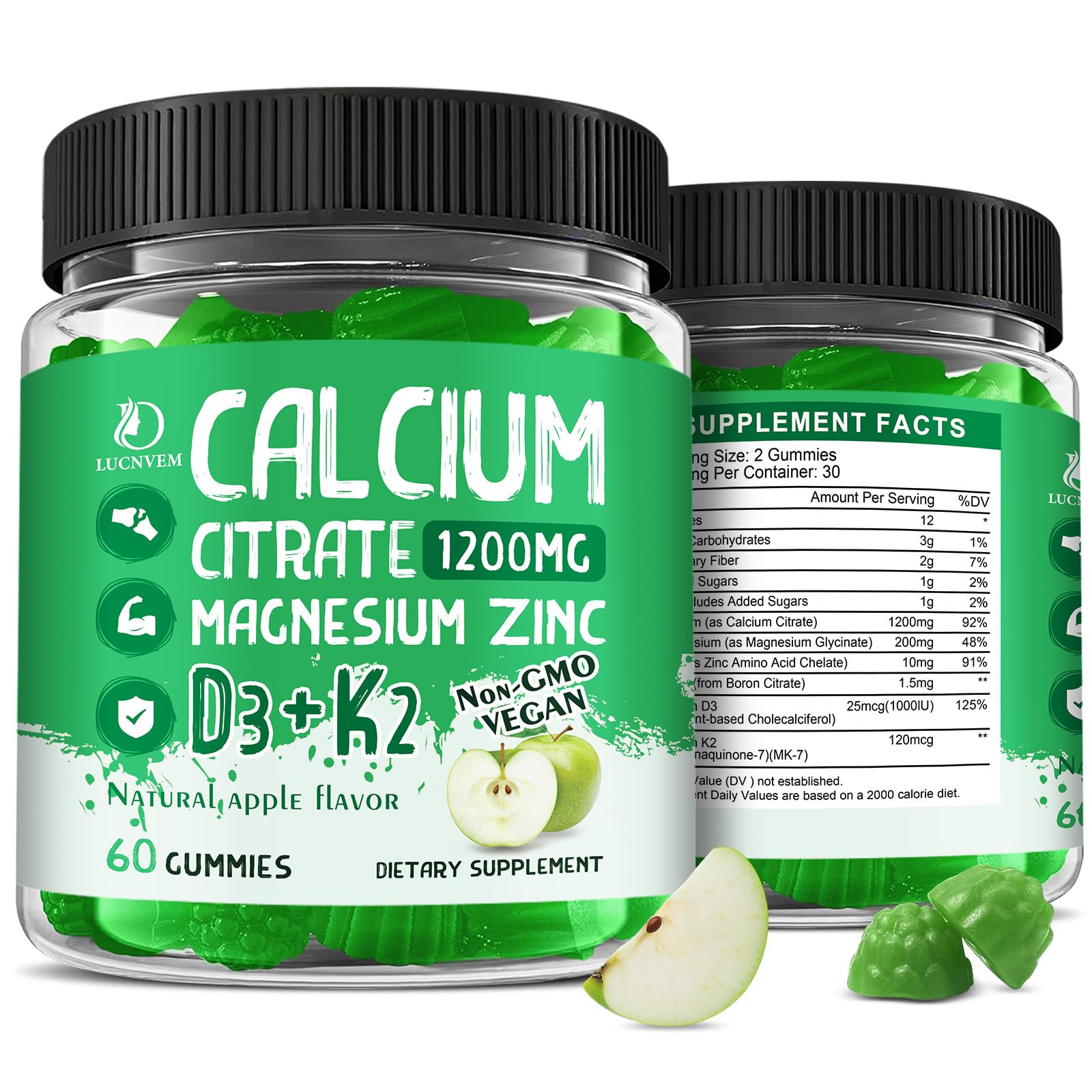 Calcium citrate gummies for bone health