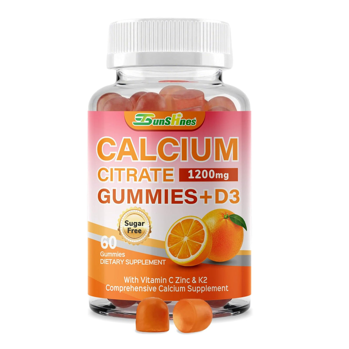 Calcium citrate gummies for bone health
