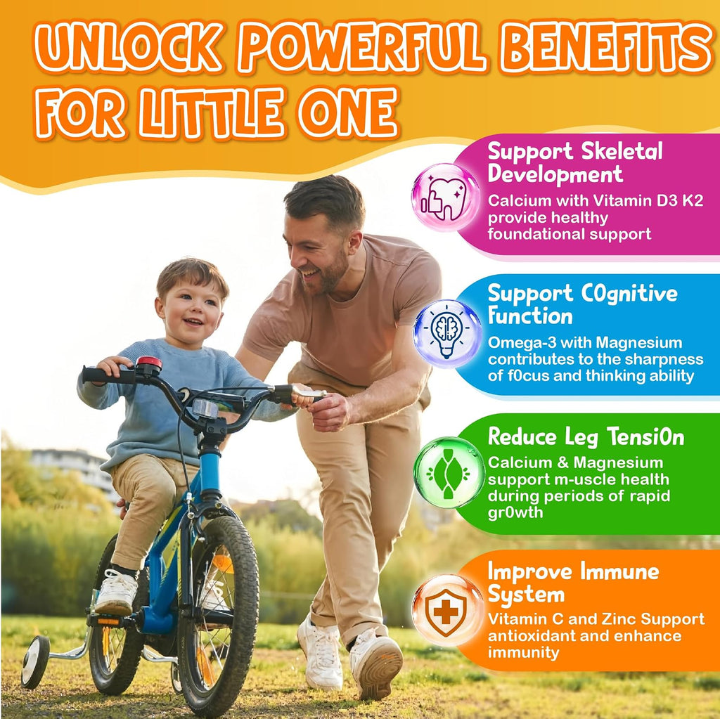 Calcium citrate gummies for children's health