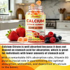 Calcium citrate gummies for easy digestion
