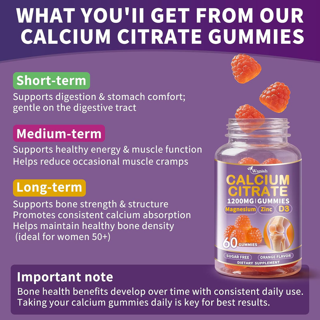 Calcium Citrate gummies for healthy bones