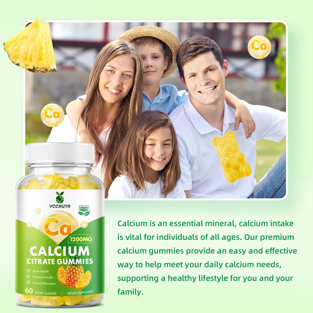 Calcium citrate gummies for healthy teeth