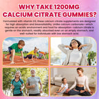 Calcium citrate gummies for improved bone density