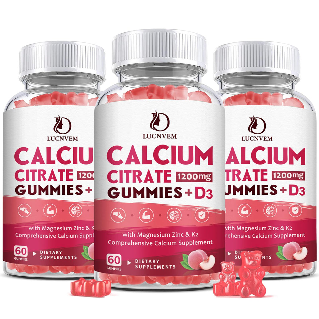 Calcium citrate gummies for strong bones