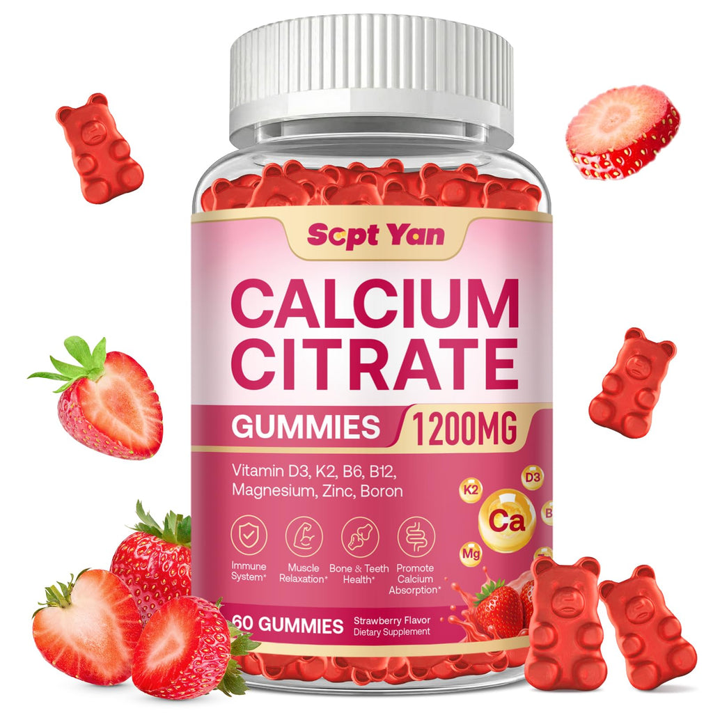 Calcium citrate gummies for strong bones