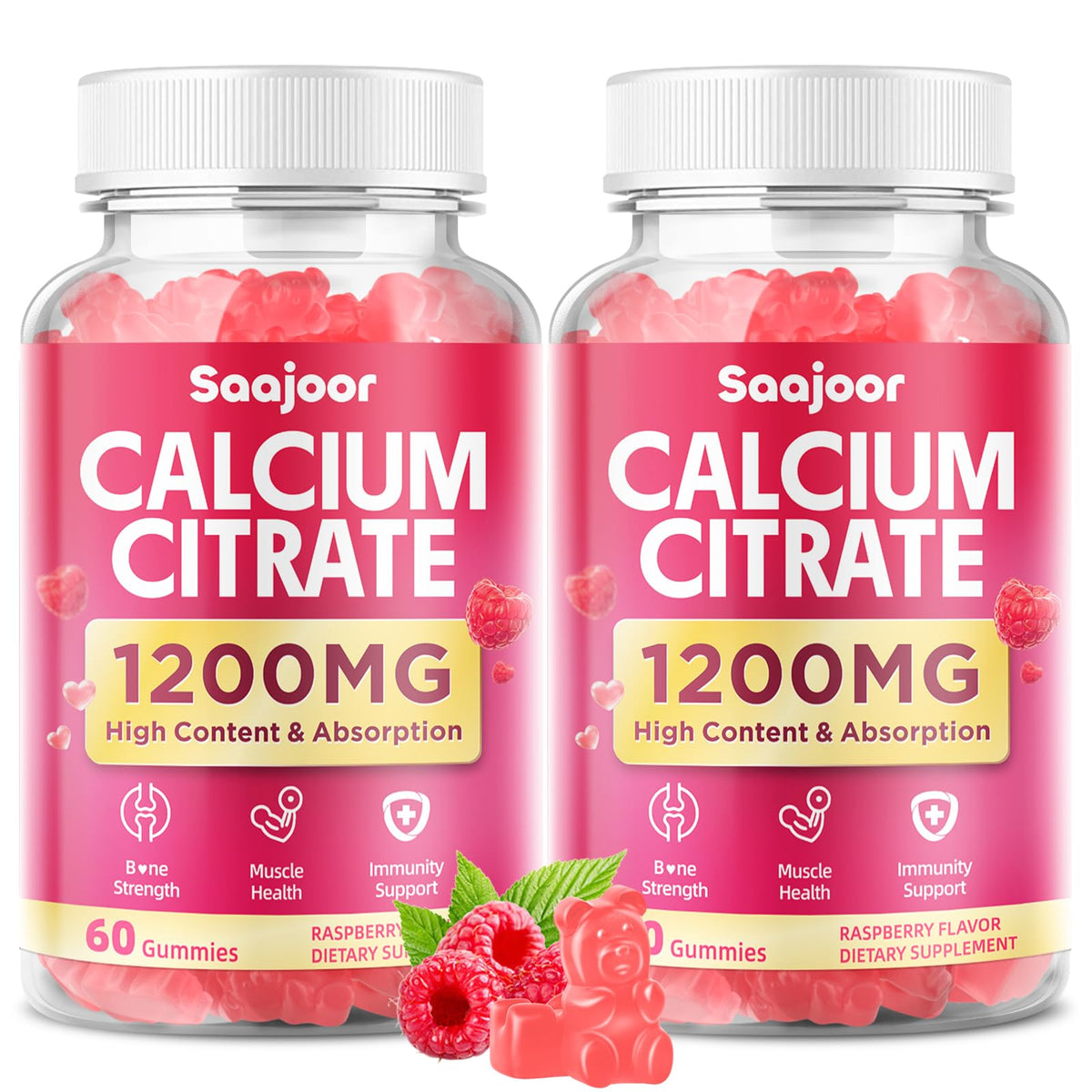 Calcium citrate gummies for strong bones