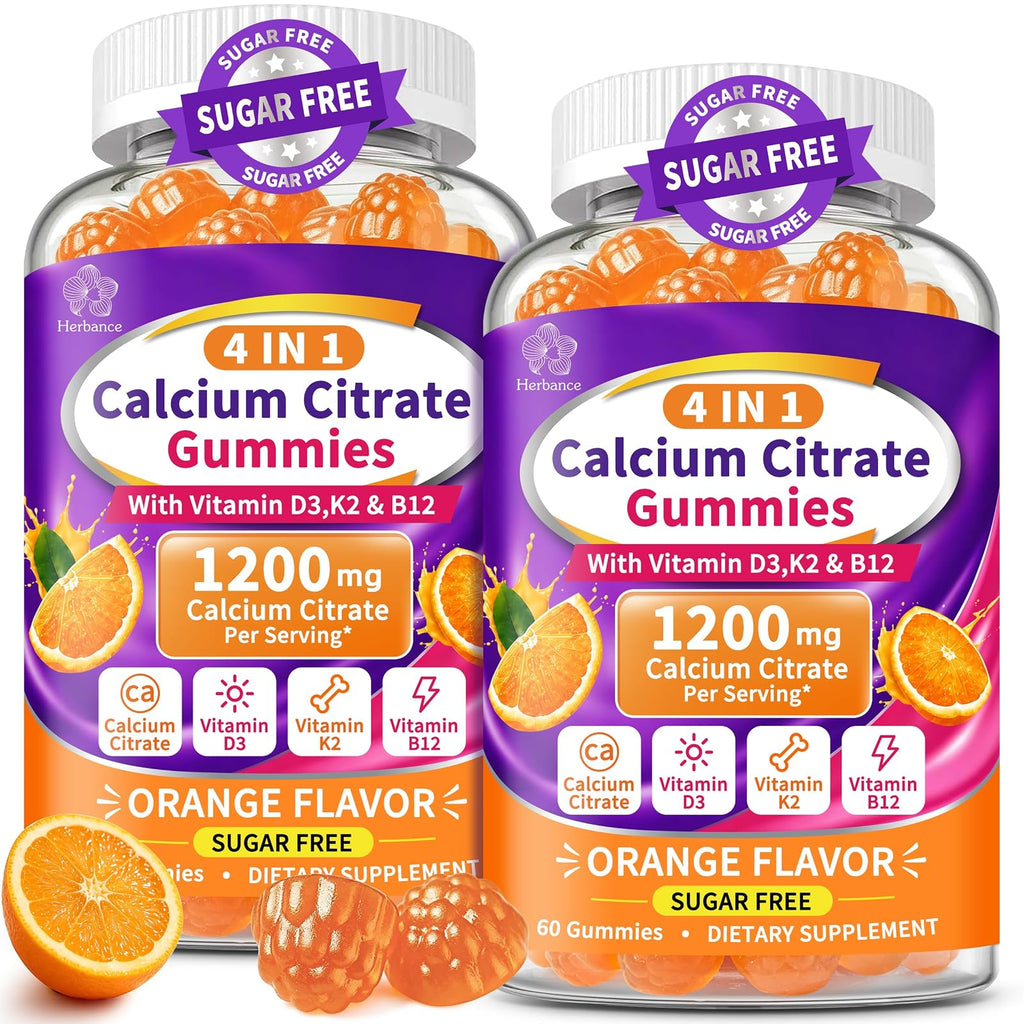 Calcium citrate gummies for strong bones