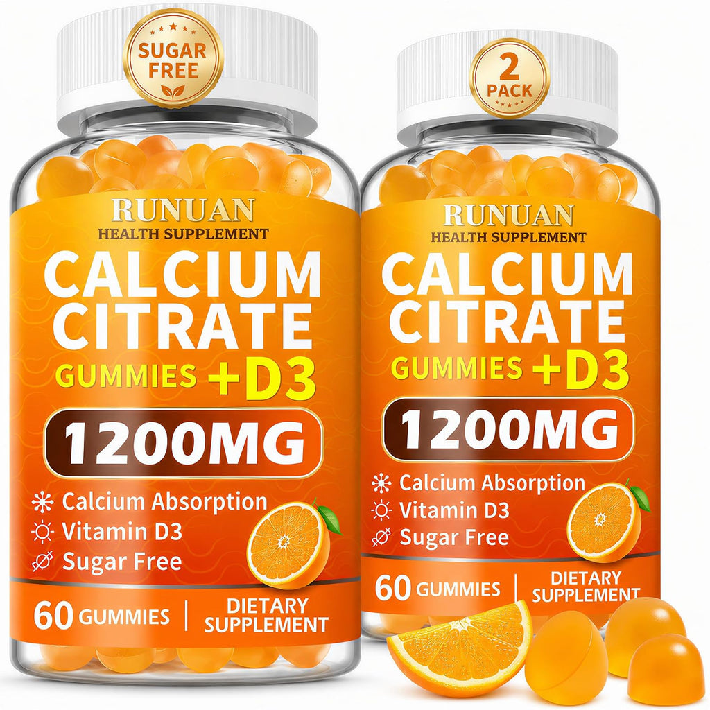 Calcium citrate gummies for strong bones