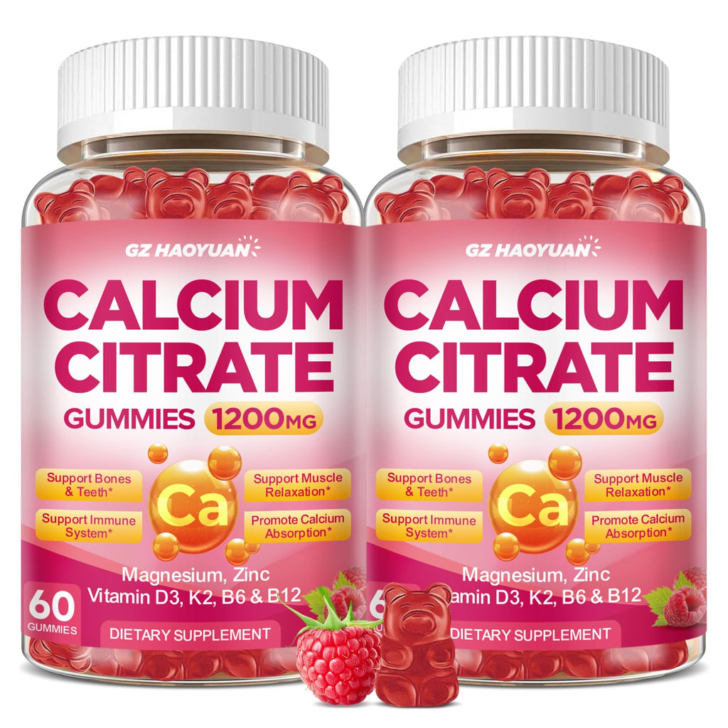 Calcium citrate gummies for strong bones