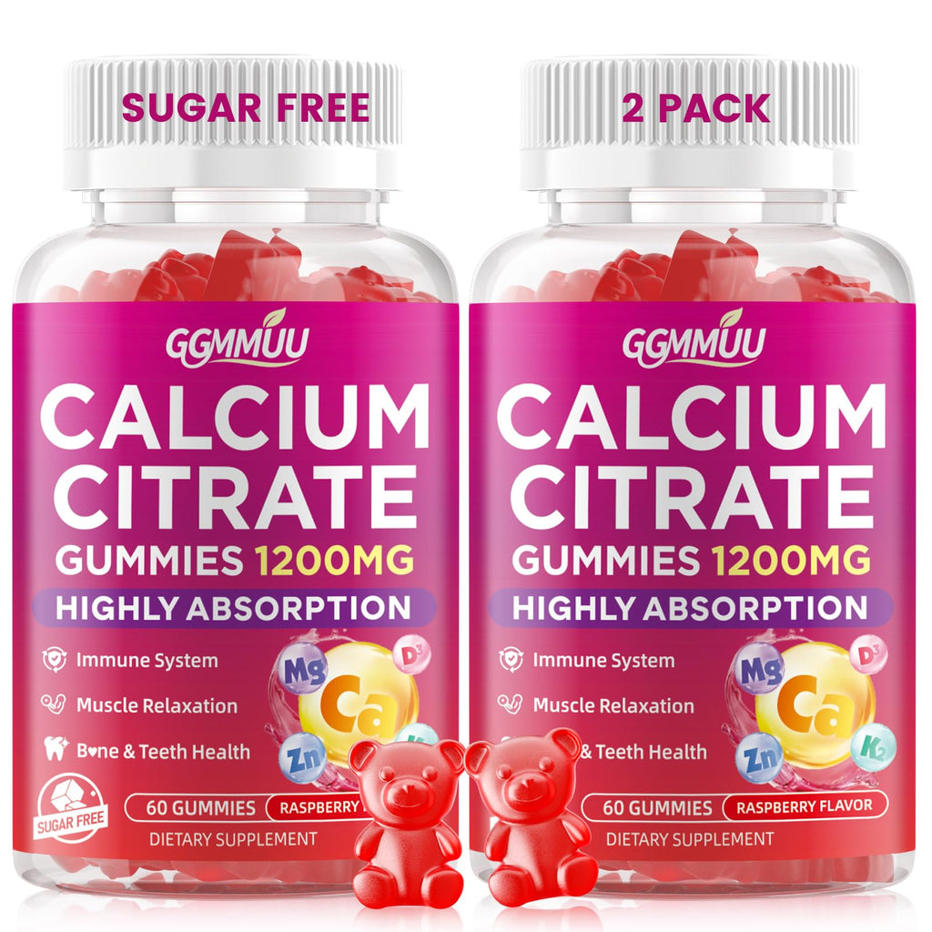 Calcium citrate gummies for strong bones