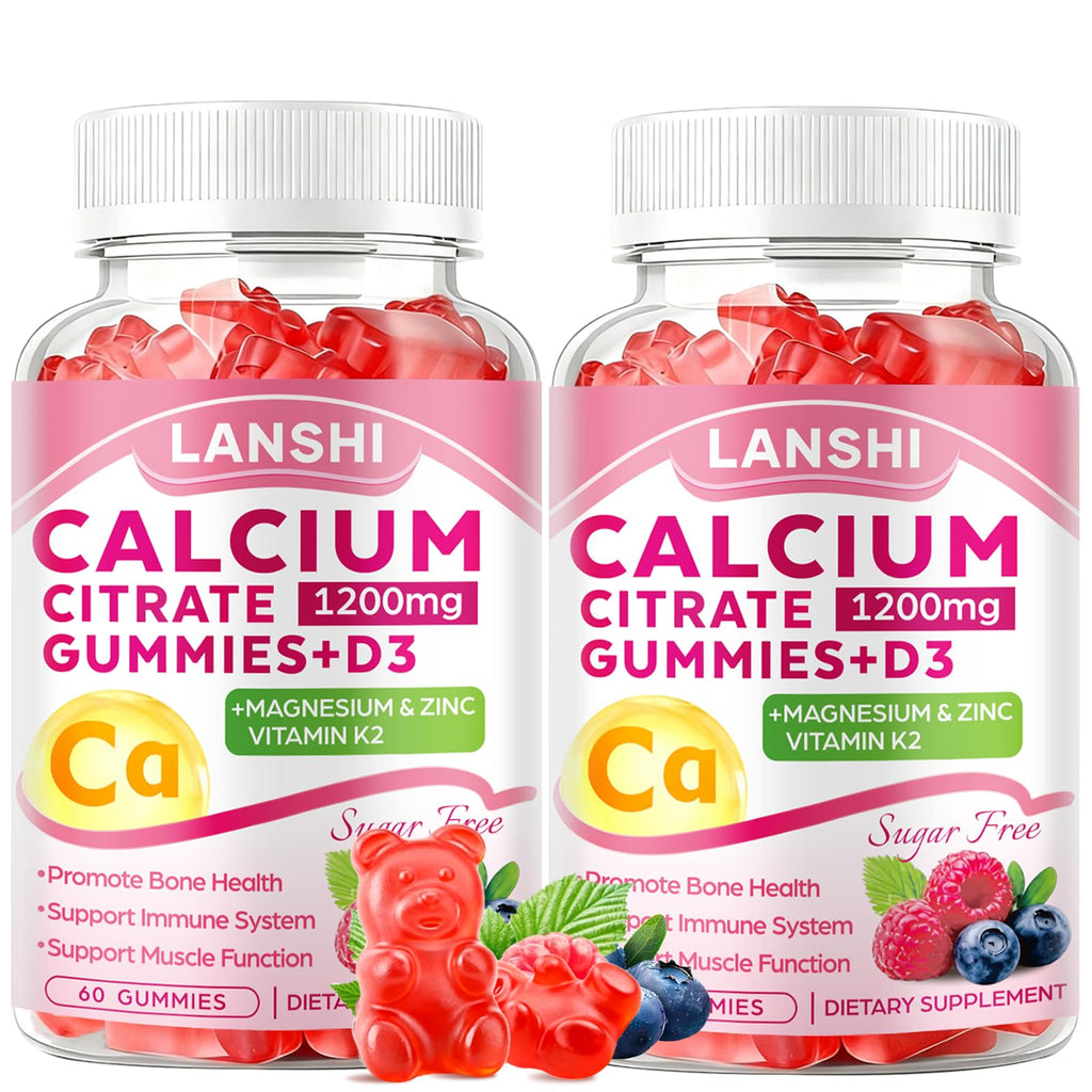 Calcium citrate gummies for strong bones
