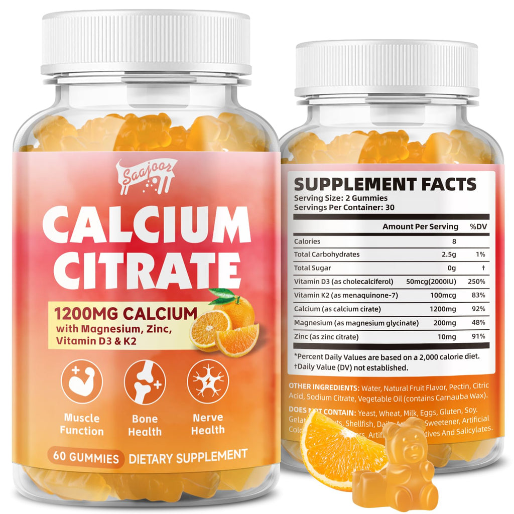 calcium citrate gummies for strong bones