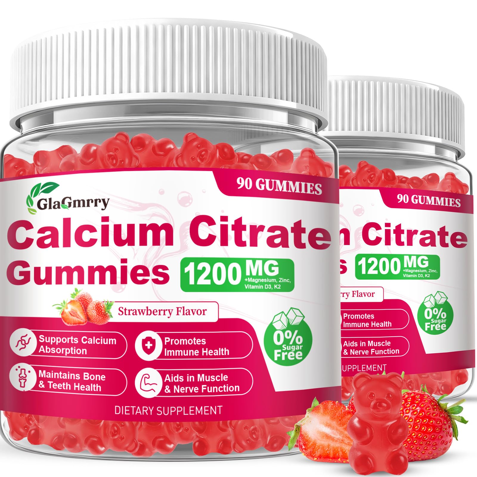 Calcium citrate gummies for strong bones