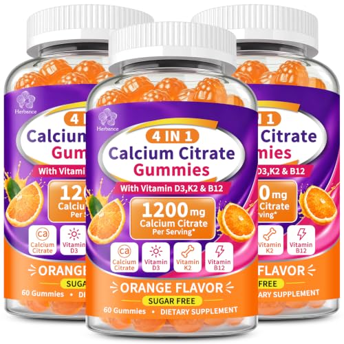 Calcium citrate gummies for strong bones