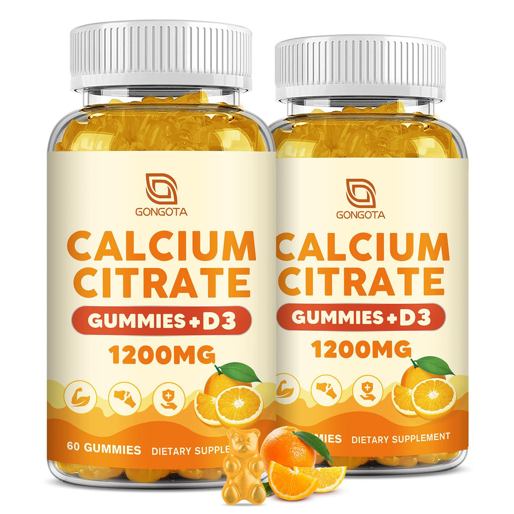 Calcium citrate gummies for strong bones