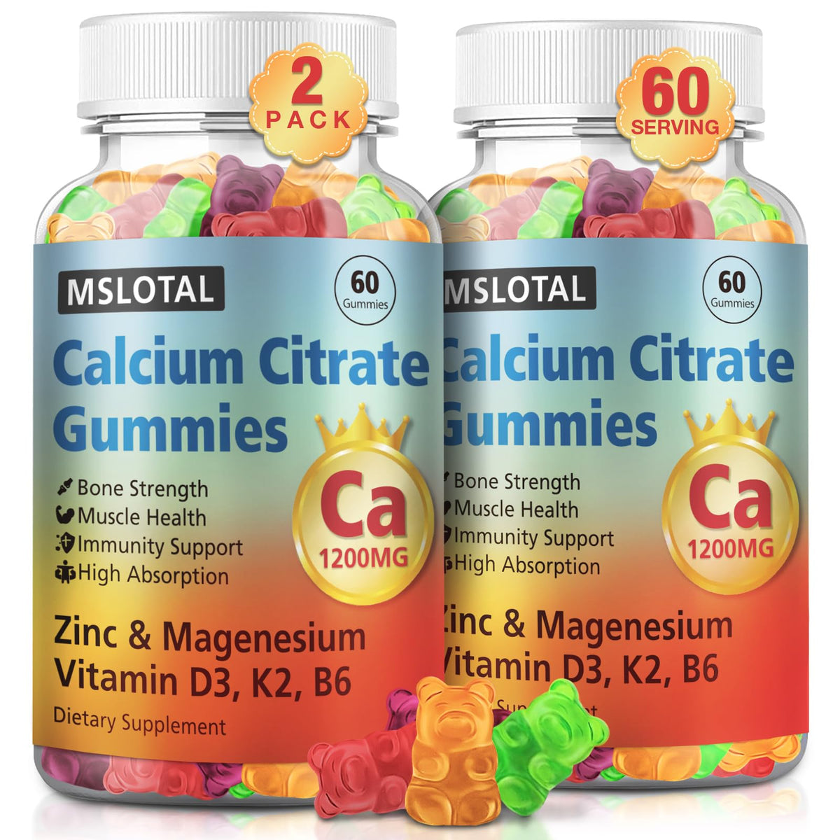 calcium citrate gummies for strong bones
