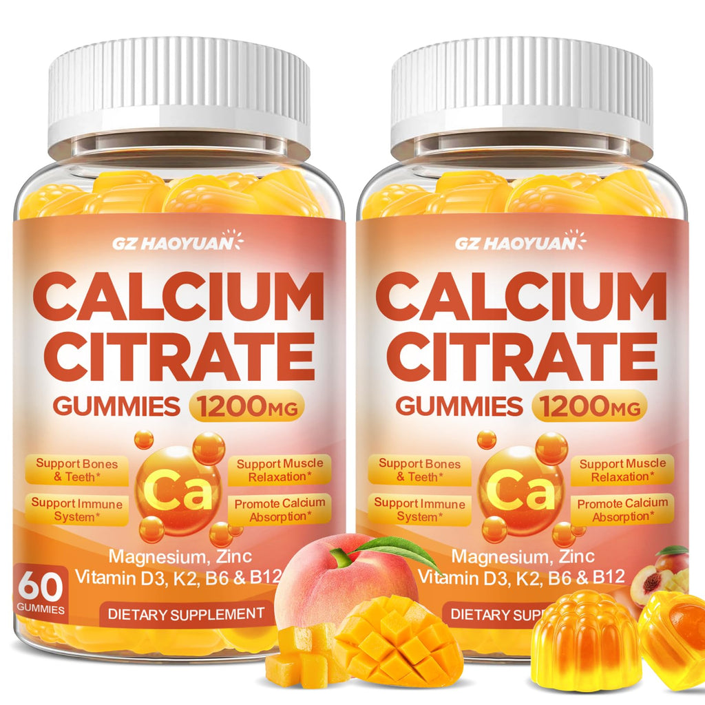Calcium citrate gummies for strong bones
