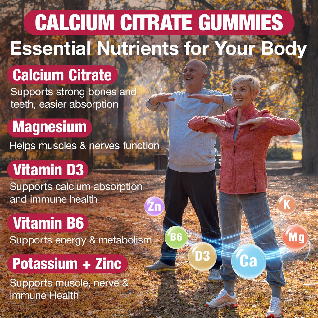 calcium citrate gummies support bone density