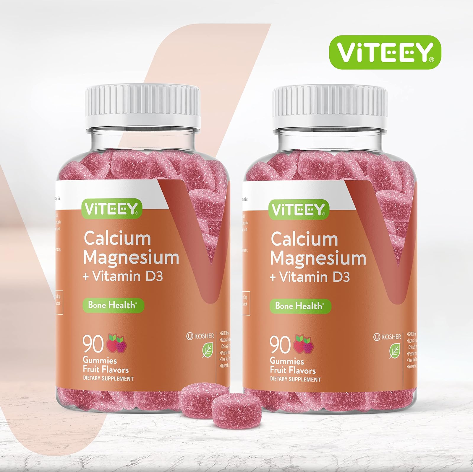 Calcium citrate gummies with vitamin D3
