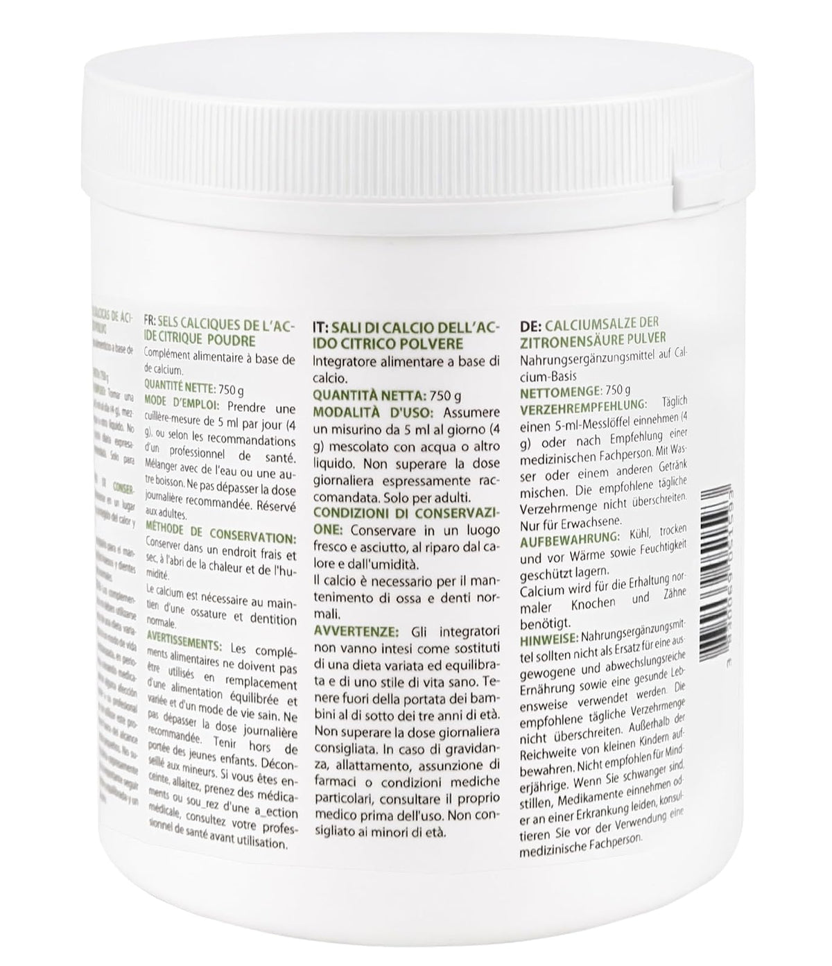 Calcium Citrate powder for optimal mineral intake