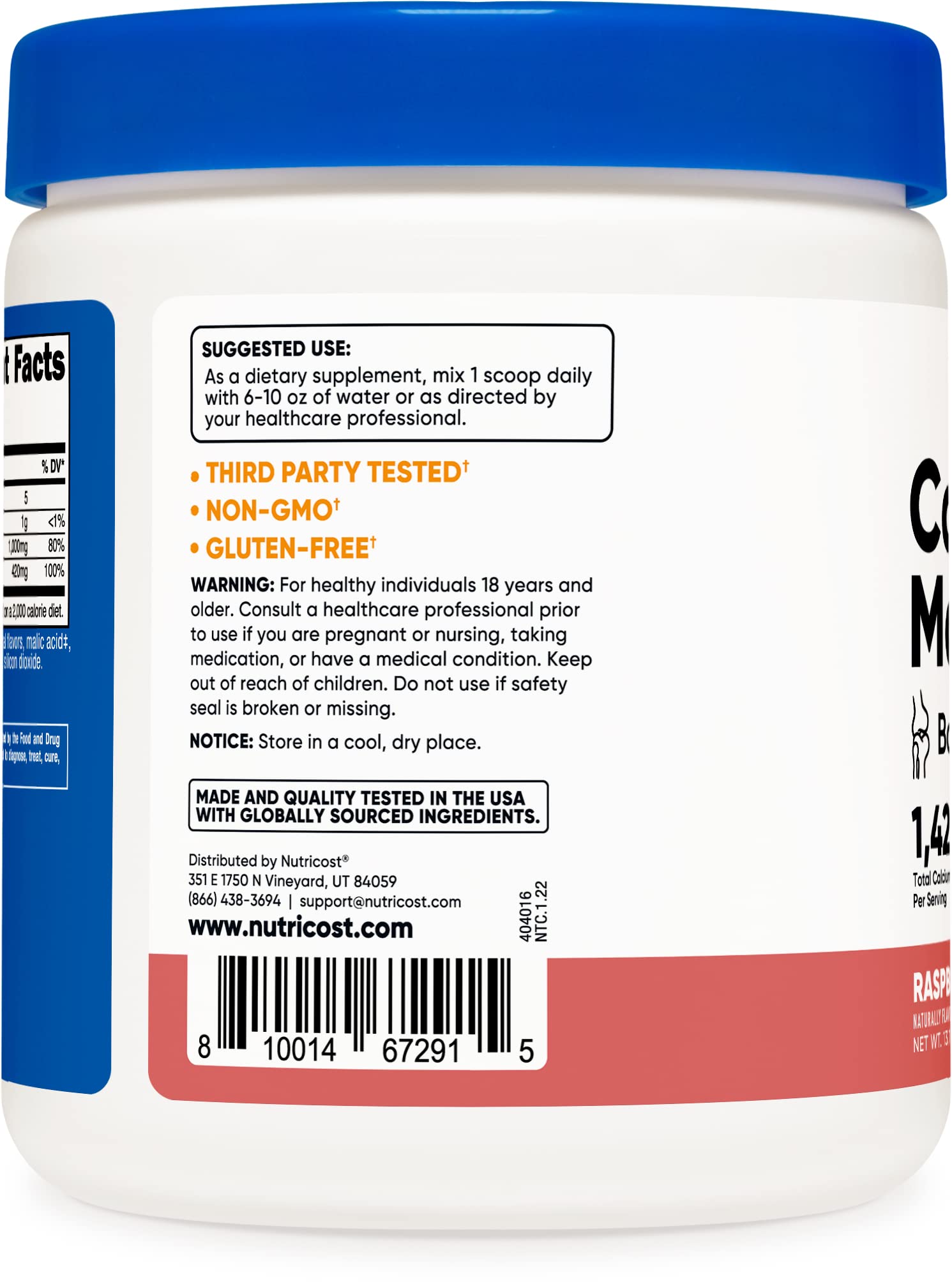 Calcium citrate powder for strong bones