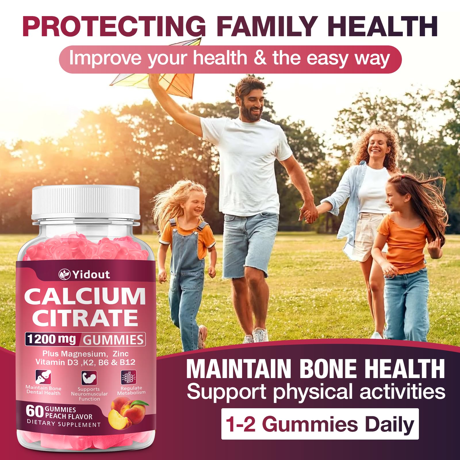 calcium citrate support for bone density