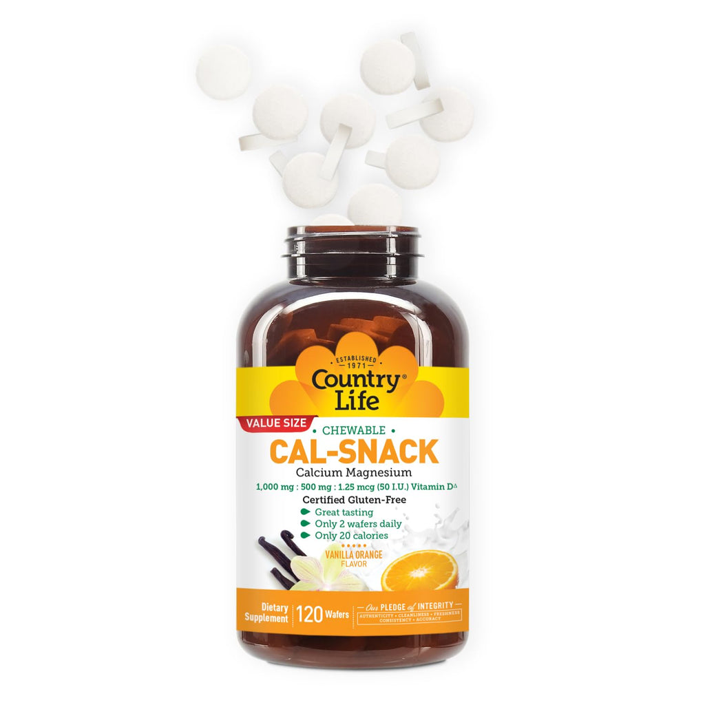 Calcium citrate wafers for bone health