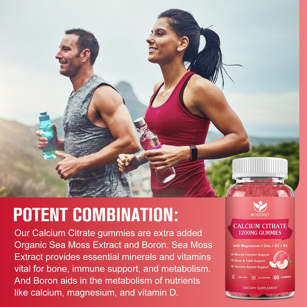 Calcium citrate with added vitamins