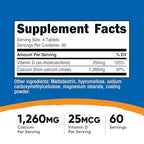 Calcium Citrate with Vitamin D supplement