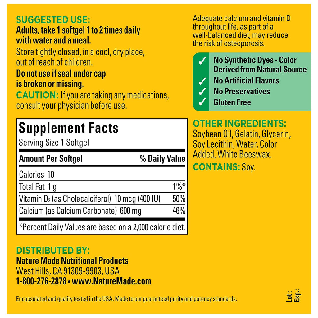 Calcium citrate with Vitamin D3 for optimal wellness