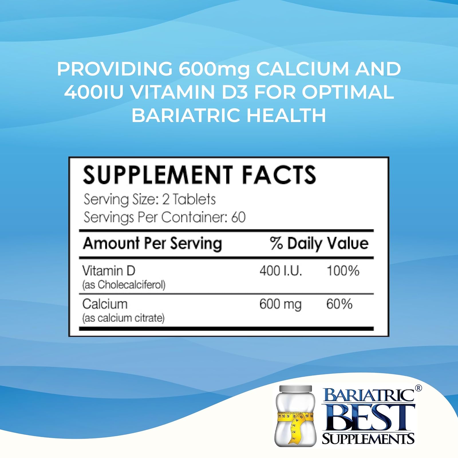 Calcium citrate with vitamin D3 for stronger bones